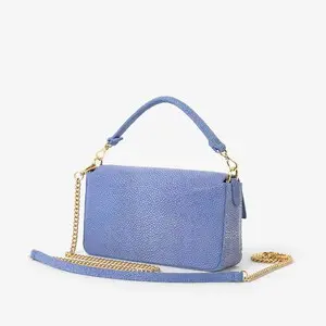 Fendi Baguette Mini In Periwinkle Blue Stingray Leather