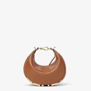 Fendi Mini Fendigraphy Hobo Bag - Brown