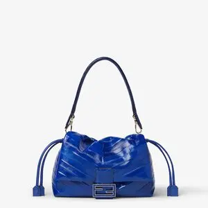 Fendi Mamma Baguette Medium Electric Hagfish Leather Bag