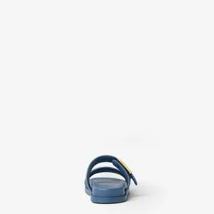 Fendi Ff Baguette Embellished Raffia Slides