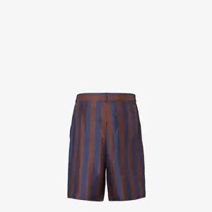 Fendi Silk Pequin Stripe Bermuda Shorts