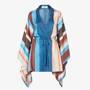 Fendi Silk Kaftan Dress - Multicolour