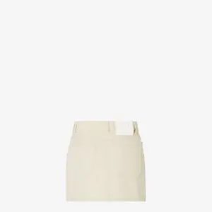 Fendi Short Denim Skirt With Pequin Motif