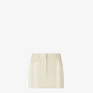 Fendi Jacquard Pequin Motif Jeans Skirt