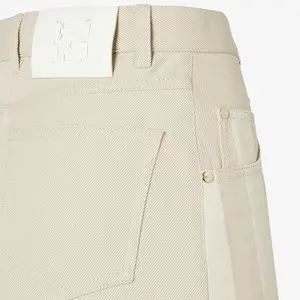 Fendi Jacquard Pequin Motif Jeans Skirt