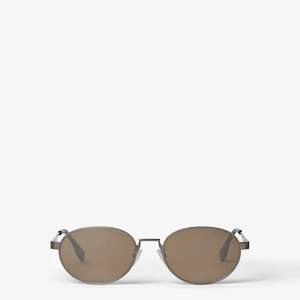 Fendi Sky Oval Sunglasses - Brown
