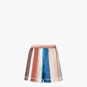 Fendi Silk Shorts - Multicolour