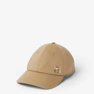 Fendi Ff Logo Baseball Cap - Beige