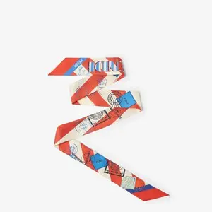 Fendi Silk Wrappy With Pequin Postcard Motif - Multicolour