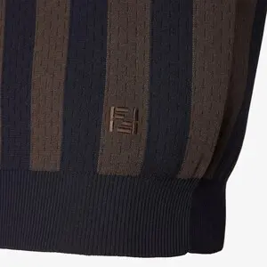 Fendi Pequin Stripe Silk & Cotton Jumper - Multicolour