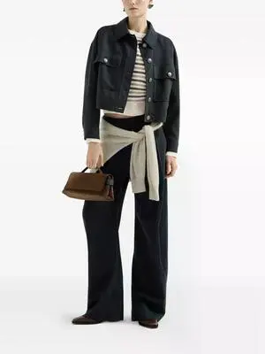 Brunello Cucinelli Virgin Wool, Cashmere, And Silk Sparkling Stripes Sweater - Neutrals