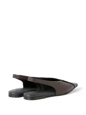 Brunello Cucinelli Calfskin Slingback Flats