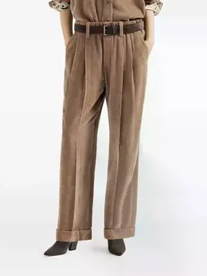 Brunello Cucinelli Fluid Corduroy Baggy Sartorial Trousers