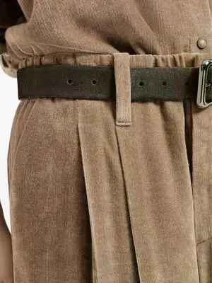Brunello Cucinelli Fluid Corduroy Baggy Sartorial Trousers