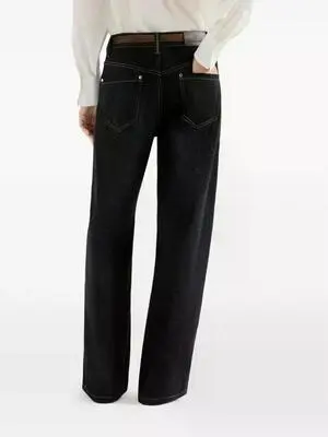 Brunello Cucinelli Loose Barrel Denim Trousers - Blue