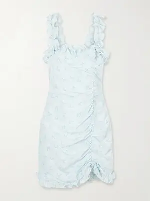 Alessandra Rich Bow Embellished Mini Dresses