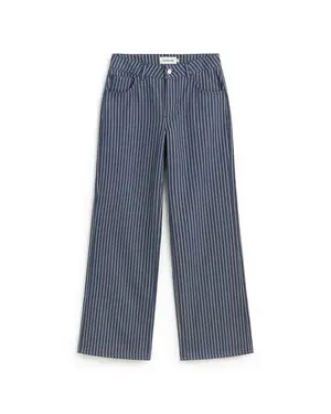 Women's Striped Denim Pants