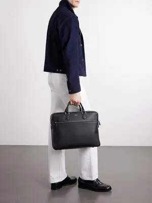 SERAPIAN Full-grain Leather Briefcase