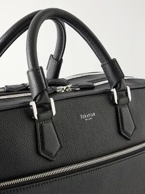 SERAPIAN Full-grain Leather Briefcase