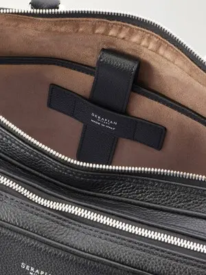 SERAPIAN Full-grain Leather Briefcase
