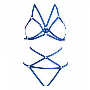 MY MOKONDO Isiban Lingerie Harness Set - Blue