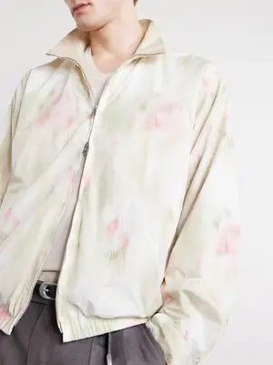 Our Legacy Casino" Floral Print Shell Jacket - Neutrals