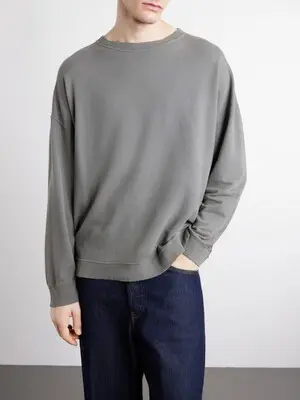 Our Legacy Slack Cotton-blend Jersey Sweatshirt - Green