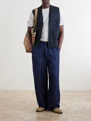 ORSLOW U.s. Navy Straight-leg Linen Trousers