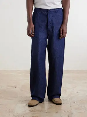 ORSLOW U.s. Navy Straight-leg Linen Trousers