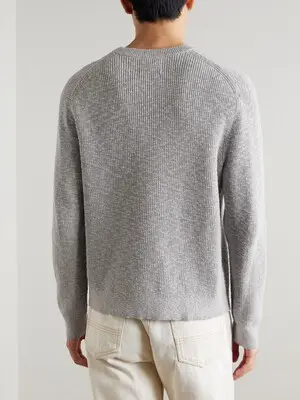 Nn07 Russell Crew 60028 Cotton Sweater - Gray