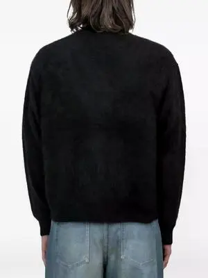 STEIN Brushed-knit V-neck Cardigan