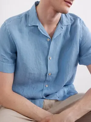 Boglioli Linen Shirt - Blue