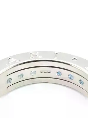BVLGARI B.zero1 Blue Topaz Ring In 18k White Gold