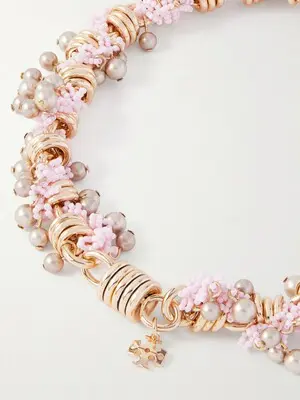 Tory Burch Embellished Beaded Necklace