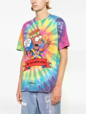BETTER WITH AGE Tie-dye Graphic-print T-shirt