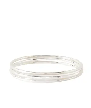 SOPHIE BUHAI Stacked Bangle Set - Silver
