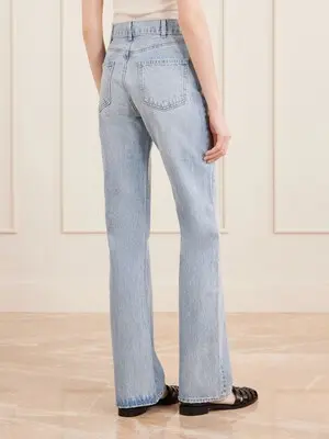 NILI LOTAN Joan High-rise Straight-leg Jeans - Blue