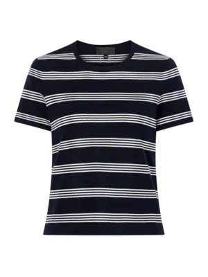 NILI LOTAN Lanise Striped Cotton-jersey T-shirt
