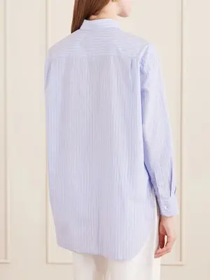 NILI LOTAN Yorke Striped Cotton Shirt