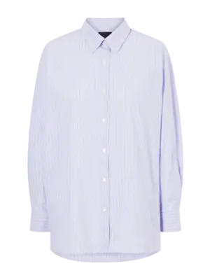 NILI LOTAN Yorke Striped Cotton Shirt
