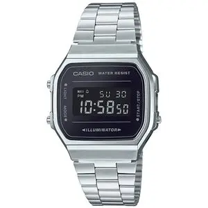 Casio Stainless Steel Digital Watch - Silver