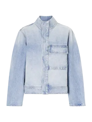 NILI LOTAN Marilou Denim Jacket - Blue