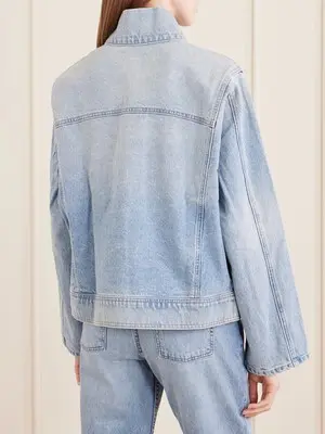 NILI LOTAN Marilou Denim Jacket - Blue