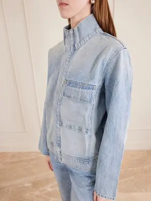 NILI LOTAN Marilou Denim Jacket - Blue