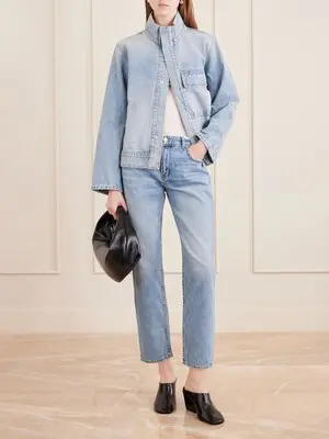 NILI LOTAN Marilou Denim Jacket - Blue
