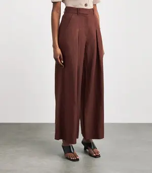 ME+EM Pleated Wide-leg Trousers