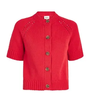 ME+EM Organic Cotton Knit Top With Pointelle Detailing