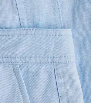 ME+EM Straight Cropped Trousers - Blue