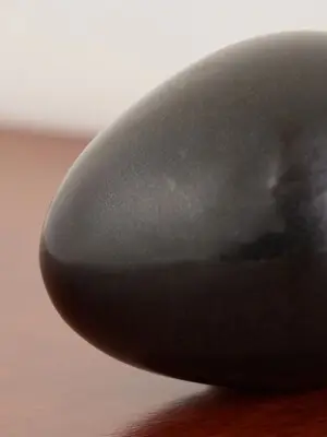 FOURTH STREET Egg Obsidian Paperweight