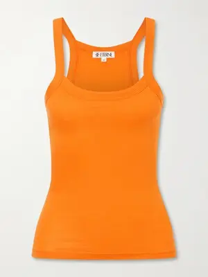 Eterne Duke Cotton-blend Tank - Orange